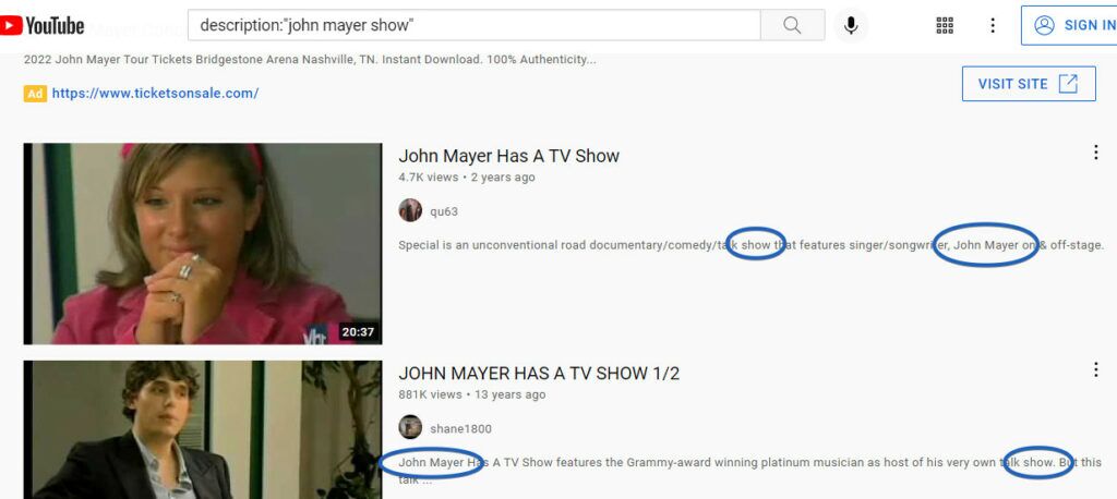 A Guide to Advanced YouTube Search Operators - Granwehr