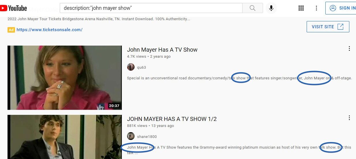 A Guide to Advanced YouTube Search Operators - Granwehr